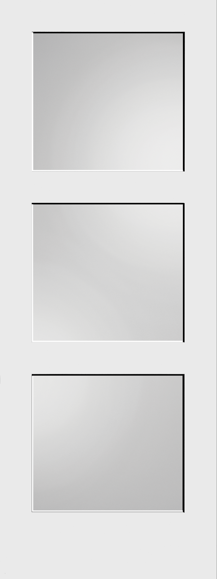 PSWLD3, Shaker Series White Lami 3 Lite Interior Door | EL & EL Wood ...