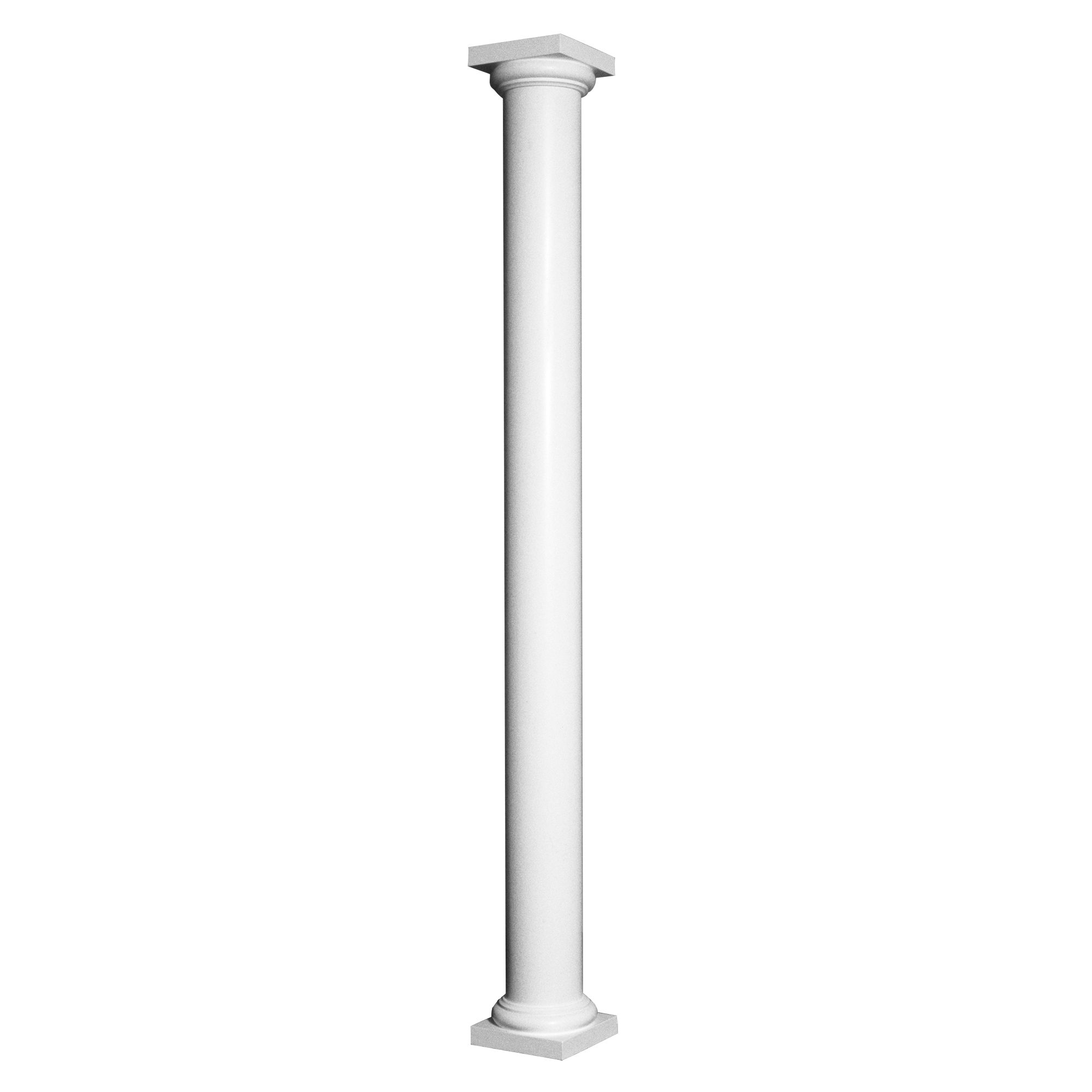 Plain Round Column, Plain Round Non-Tapered PermaCast Column with EL ...