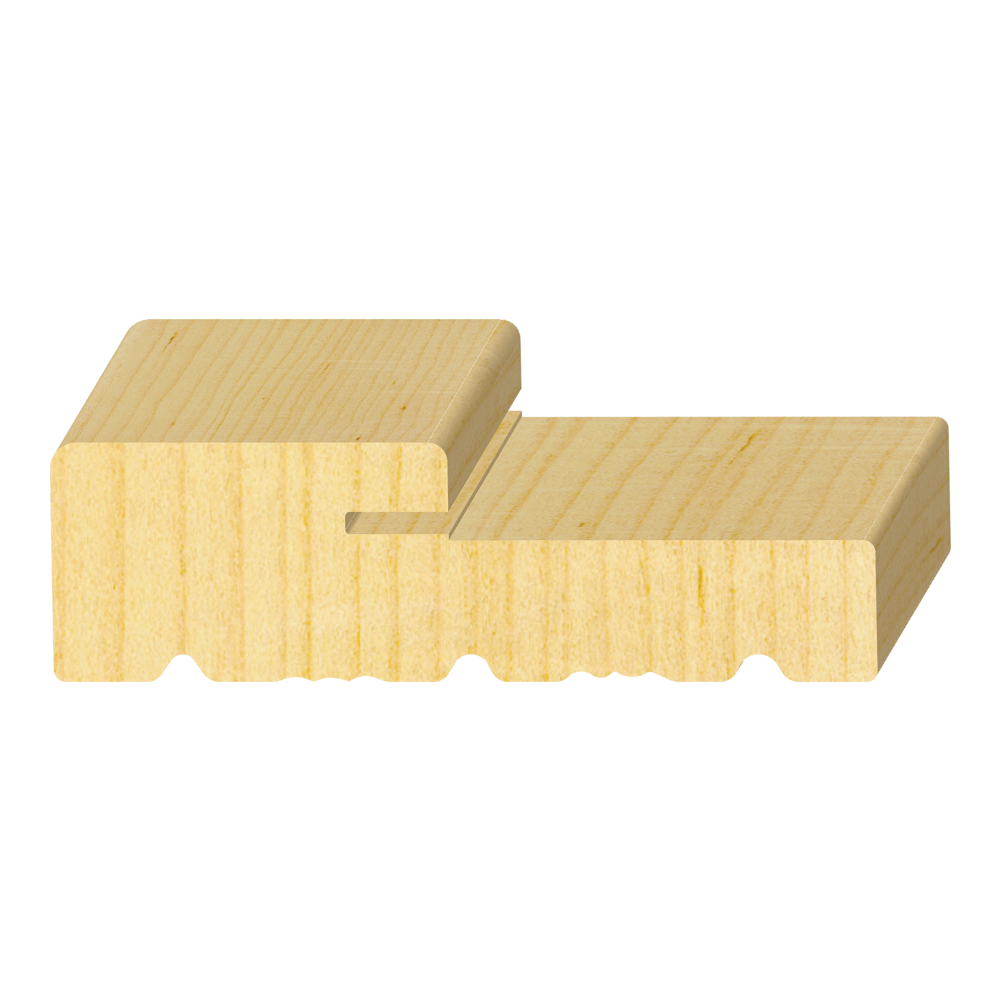 418WSP6, Exterior Frame Side Pair with Weatherstrip Kerf | EL & EL Wood ...