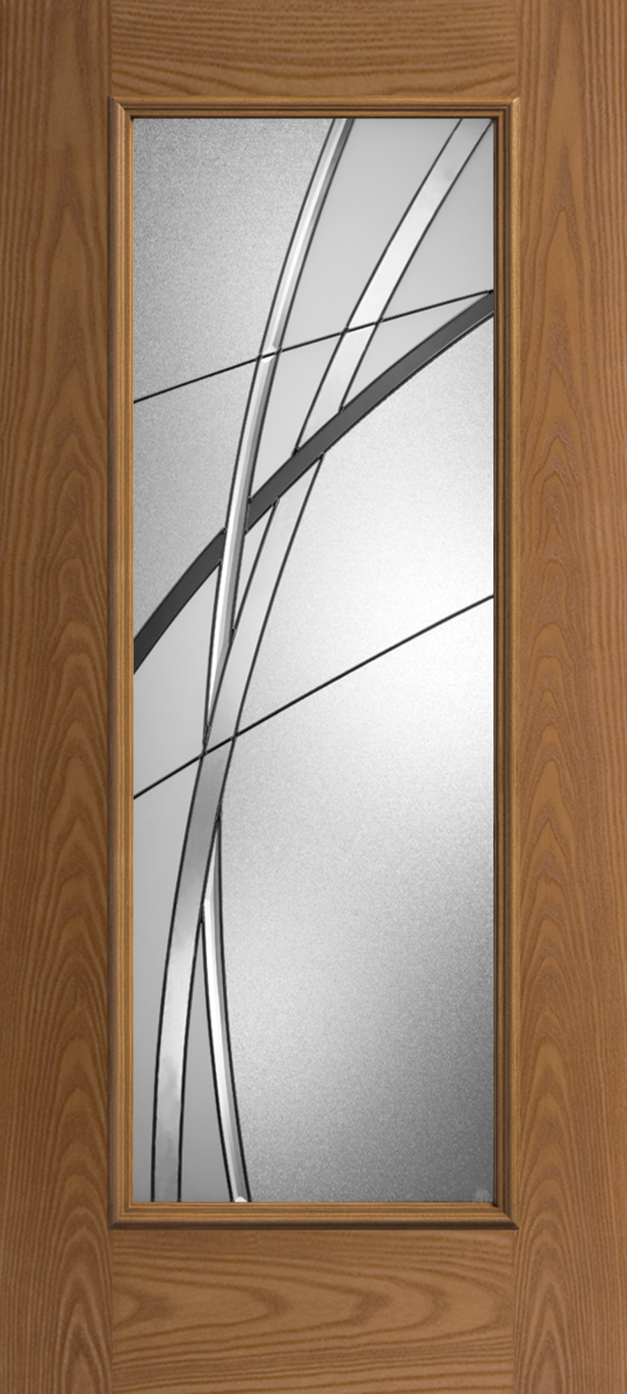 BLT-122-686-X, Belleville Oak Textured Door Full Lite with Kordella ...