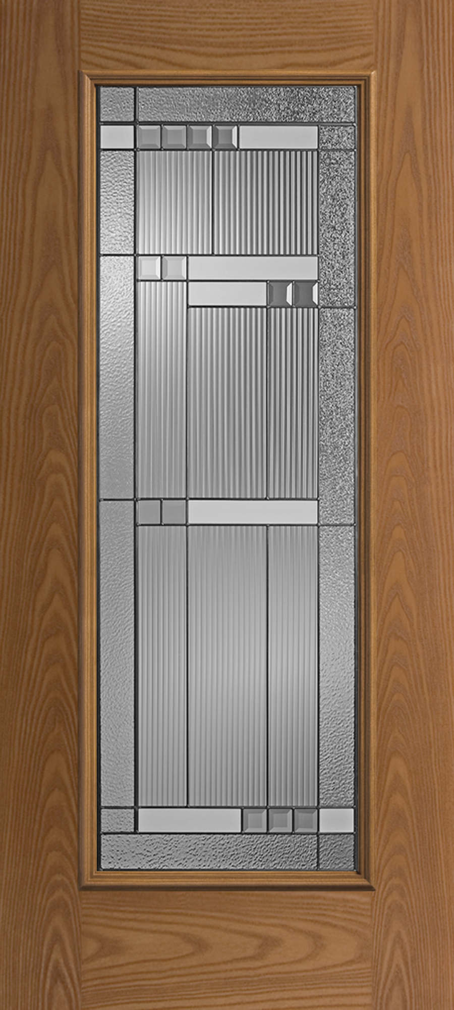 BLT-122-52-X, Belleville Series Woodgrain Textured Door Full Lite with ...