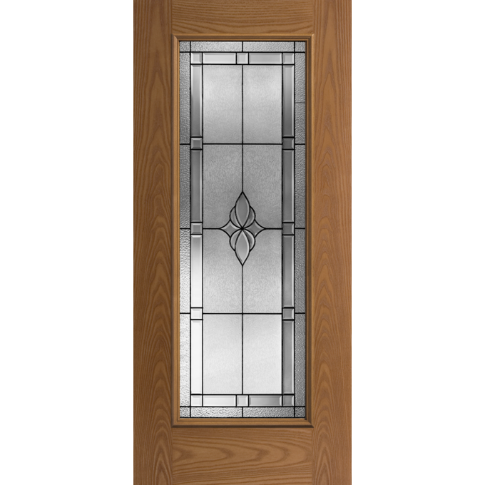 BLT-122-64-X, Belleville Series Woodgrain Door Full Lite with Niagara ...