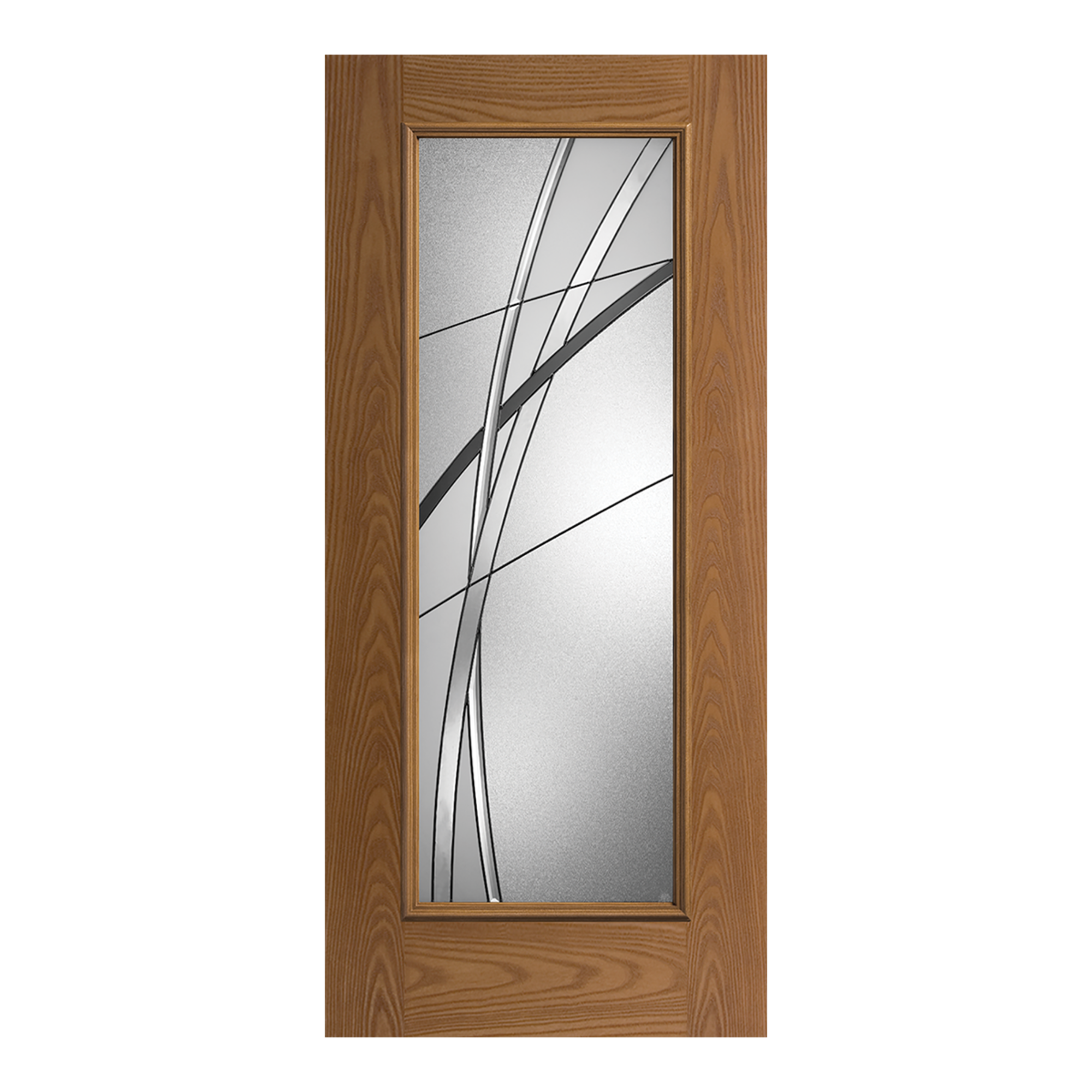 BLT-122-686-X, Belleville Oak Textured Door Full Lite with Kordella ...